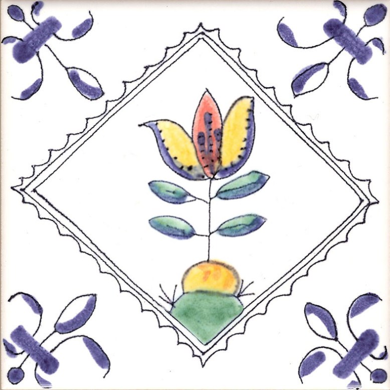 Delft Flower tiles – Reptile Tiles