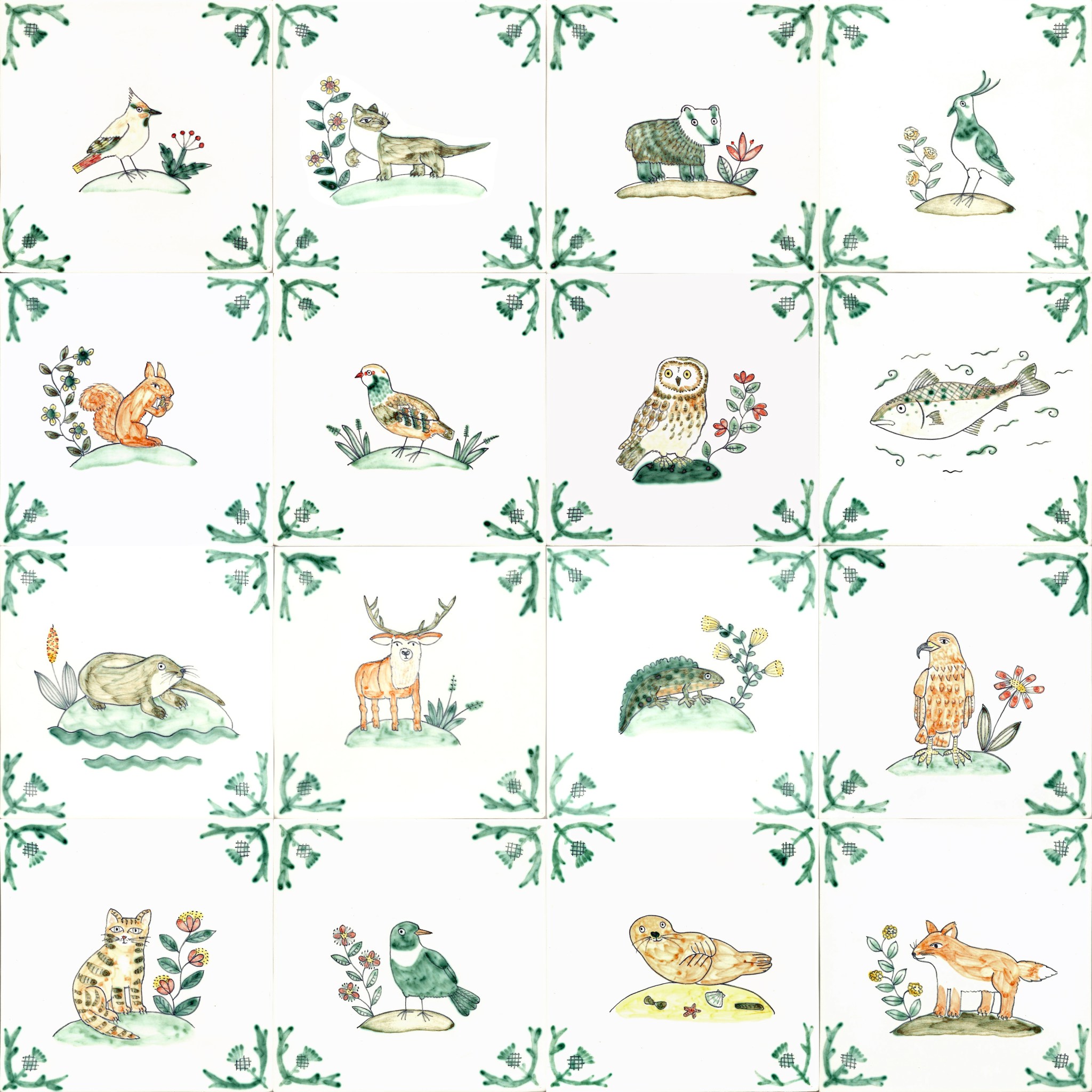 Flora and Fauna – Reptile Tiles