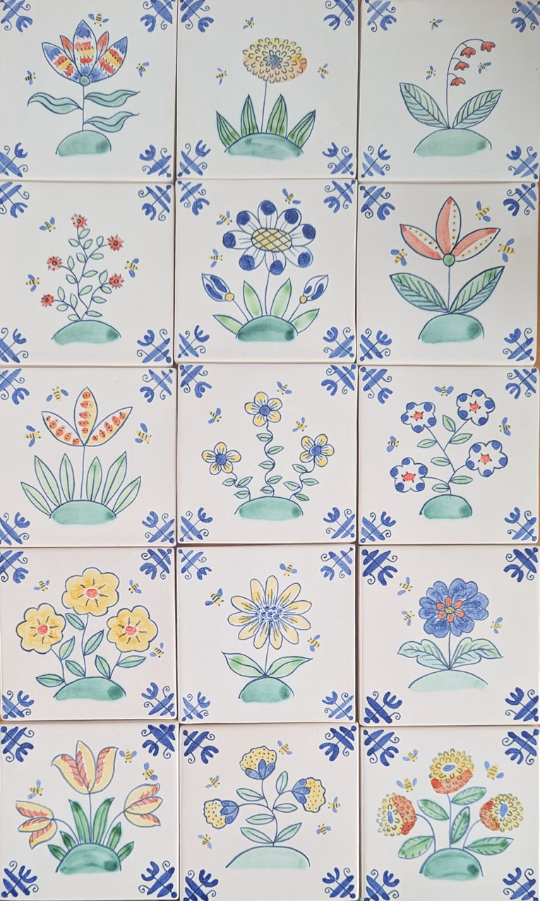 Delftware Tiles – Reptile Tiles